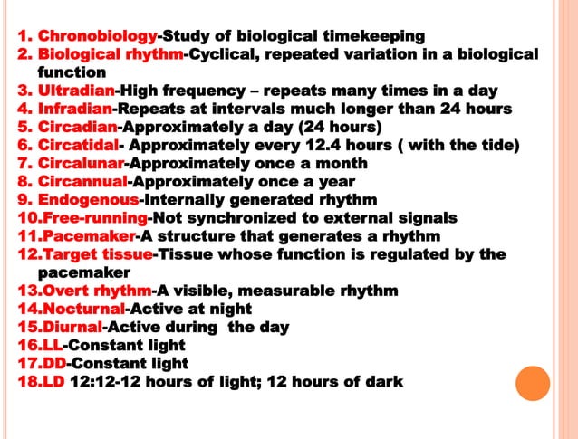 Biological Rhythms | PPT | Biological Sciences | Science