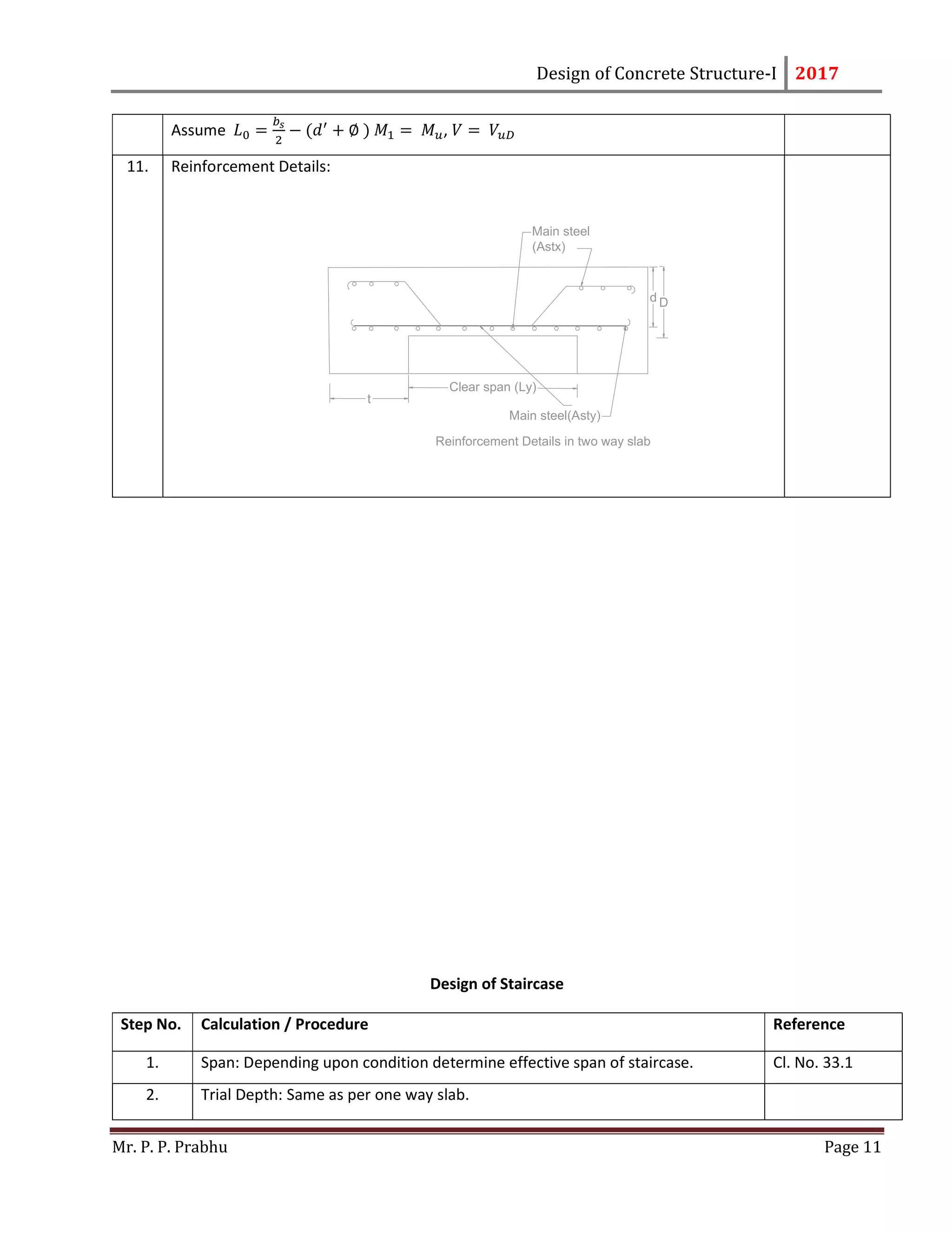 Design of concrete structures-I- Design Steps | PDF