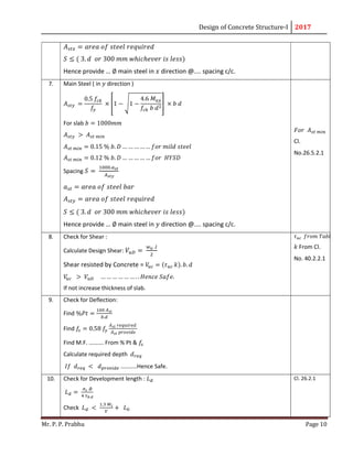 Design of concrete structures-I- Design Steps | PDF