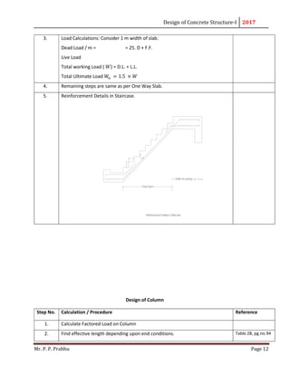 Design of concrete structures-I- Design Steps | PDF