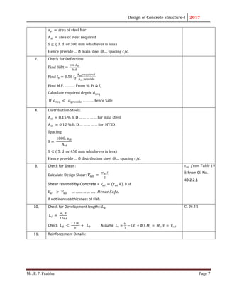 Design of concrete structures-I- Design Steps | PDF