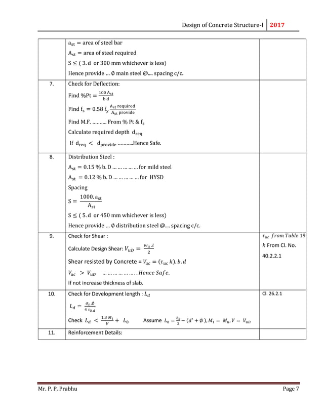 Design of concrete structures-I- Design Steps | PDF