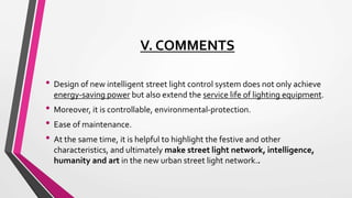 intelligent street light system | PPTX | Computing | Technology & Computing
