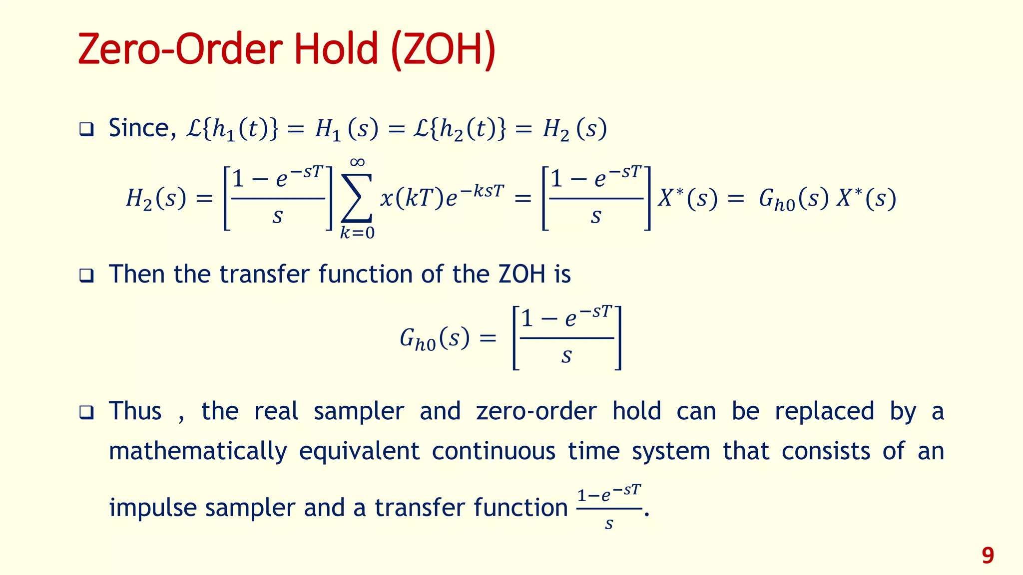 Dcs lec03 - z-analysis of discrete time control systems | PDF