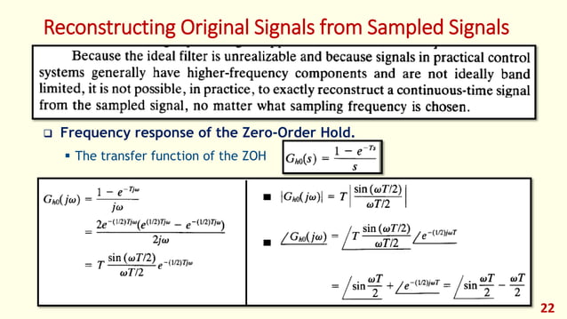 Dcs lec03 - z-analysis of discrete time control systems | PDF