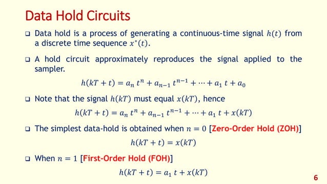 Dcs lec03 - z-analysis of discrete time control systems | PDF