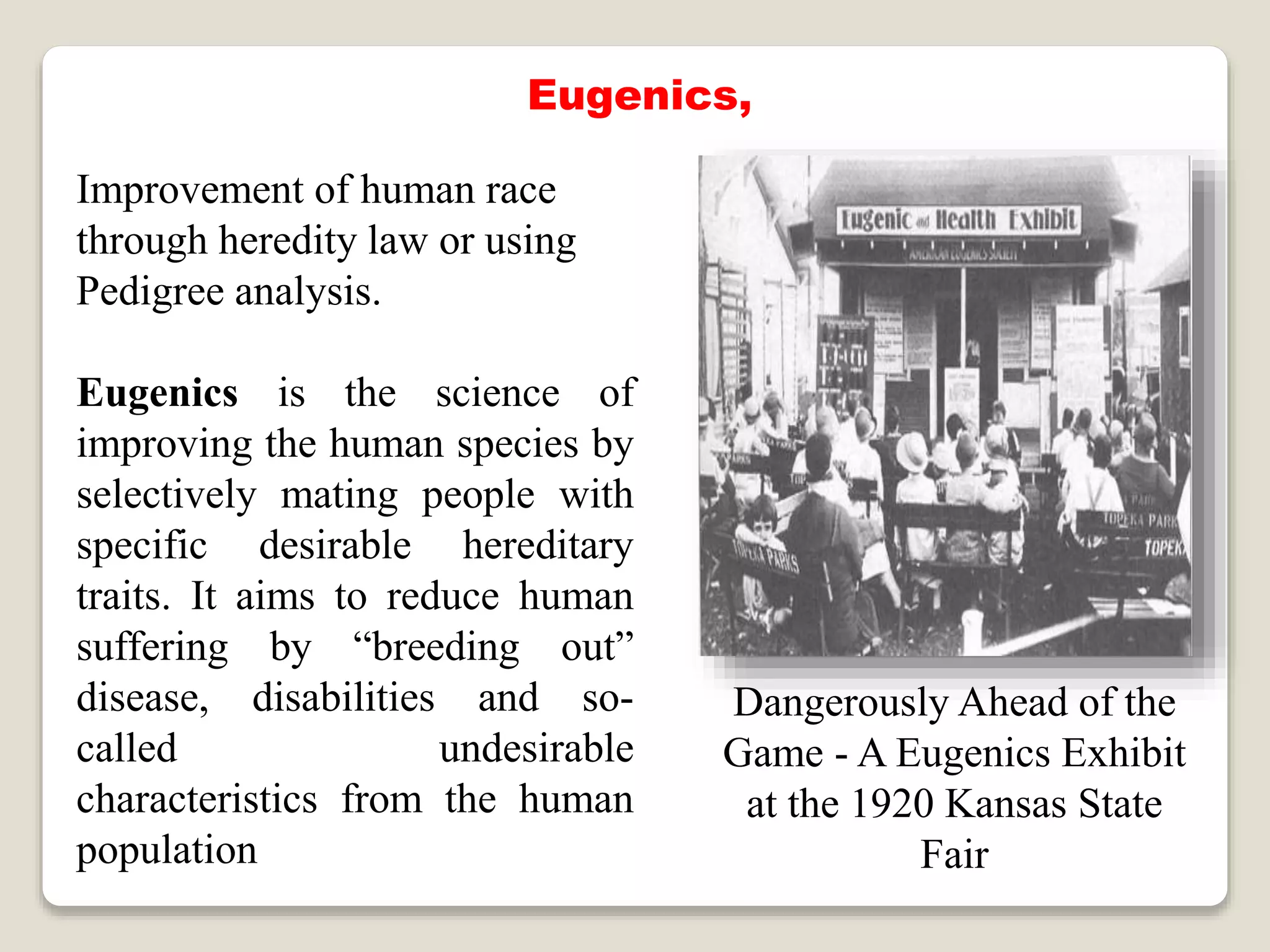 Eugenics, Euthenics & Euphenics | PPT
