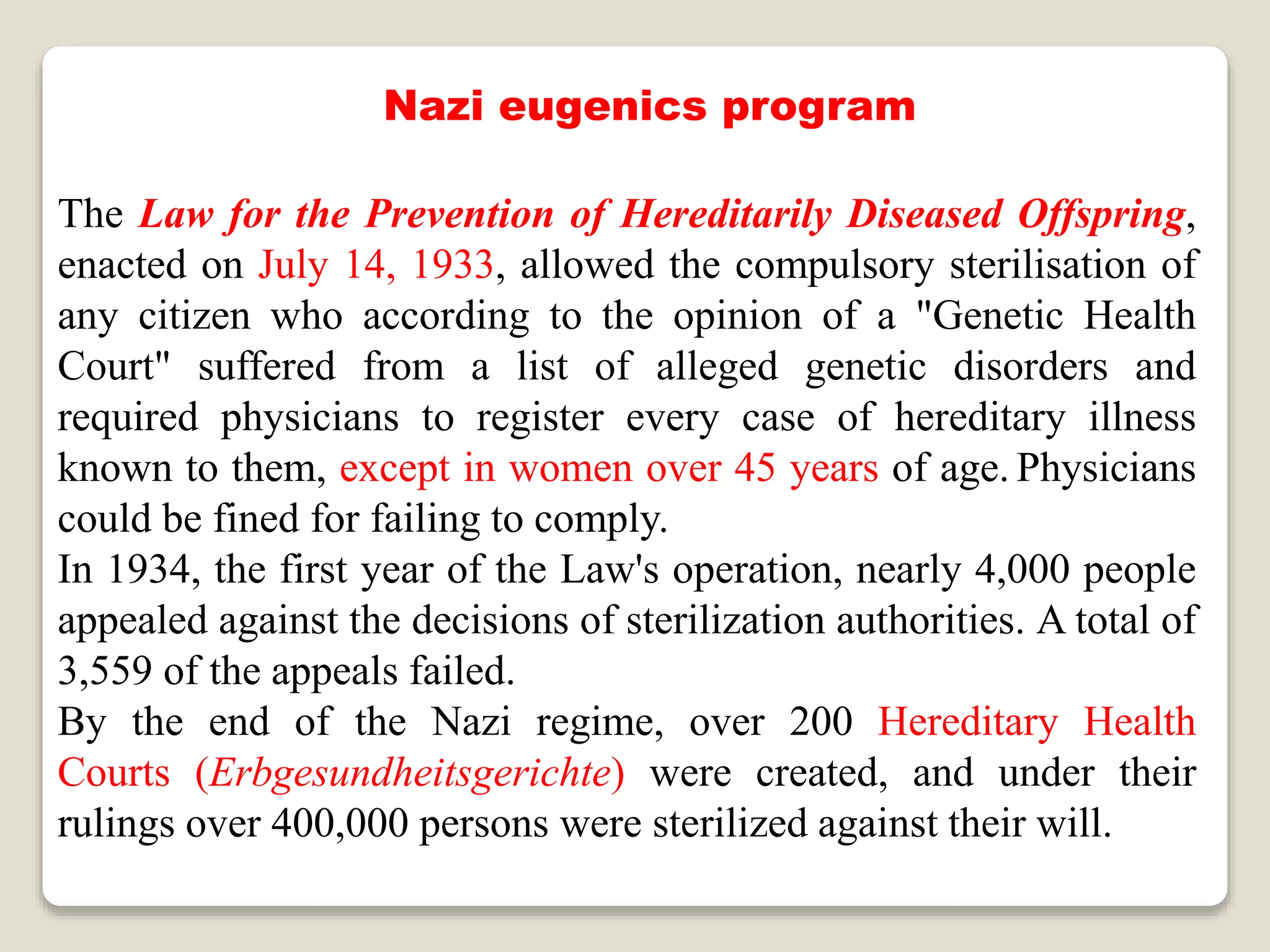 Eugenics, Euthenics & Euphenics | PPT