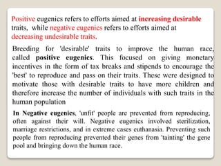 Eugenics, Euthenics & Euphenics | PPT