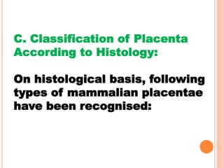 Placenta structure and Classification | PPT