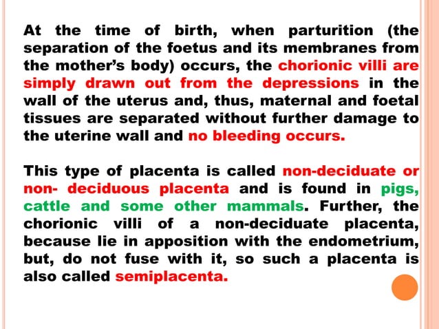 Placenta structure and Classification | PPT | Pregnancy | Reproductive ...