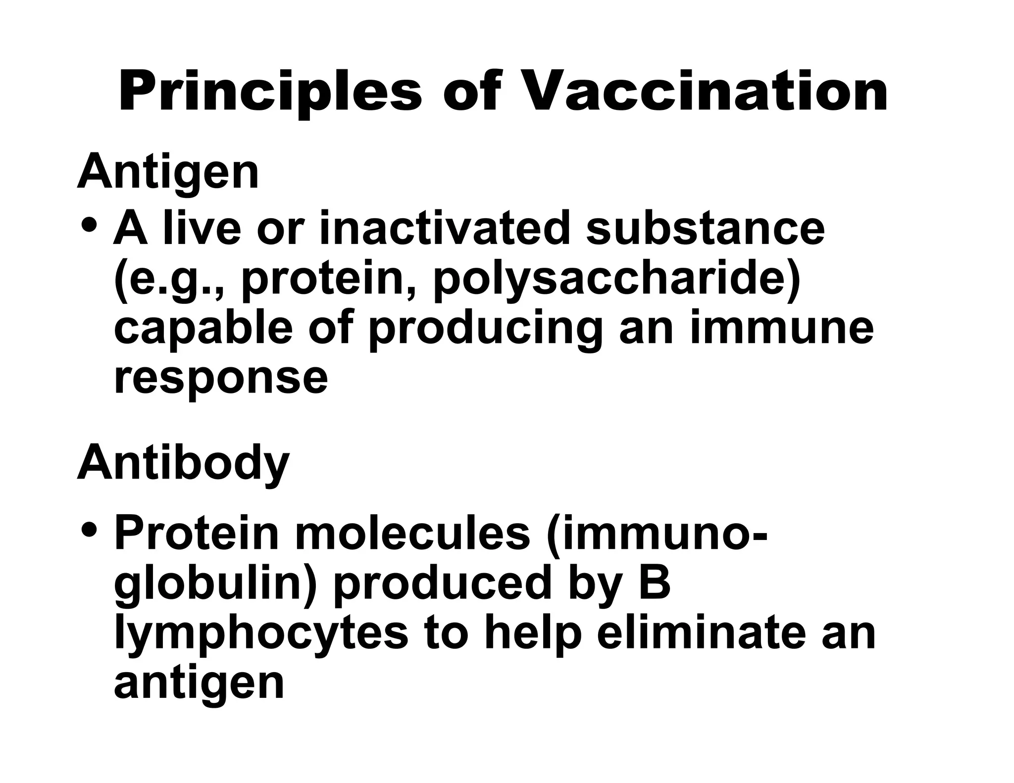 Principles of Vaccination | PPT