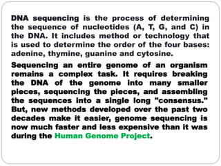 Sanger sequencing method of DNA | PPT