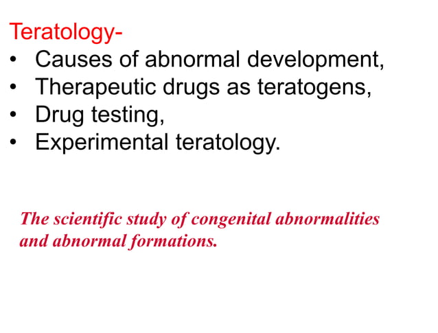 Teratology | PDF | Birth | Personal Celebrations & Life Events