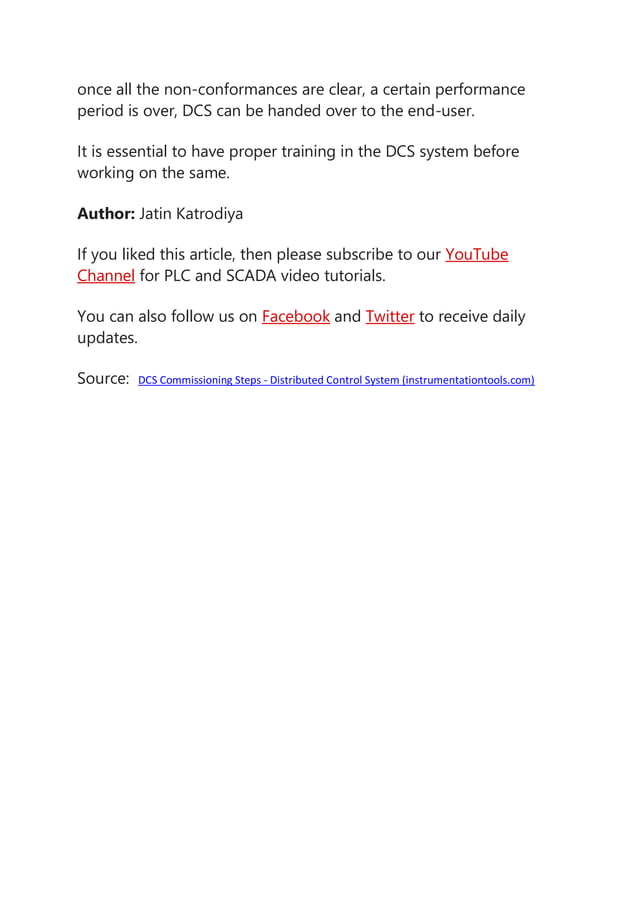 DCS Commissioning Steps.pdf | Technology & Computing