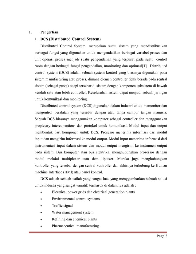 Dcs ( data control system) | DOC