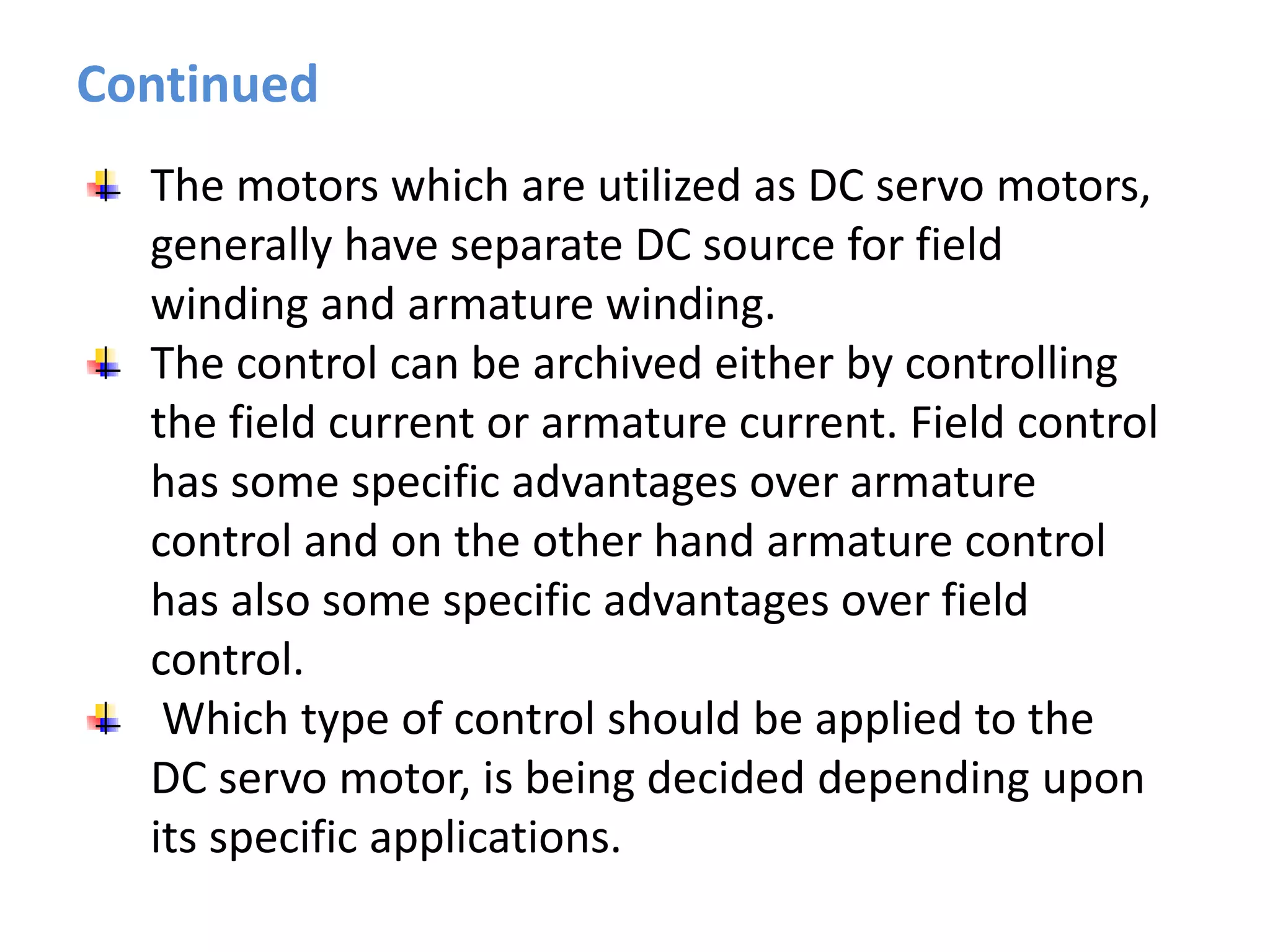 Dc servo motor | PPTX