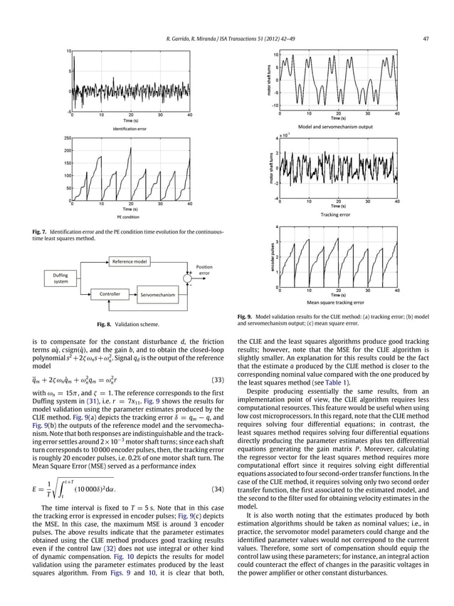 DC servomechanism parameter identification a closed loop input error approach | PDF