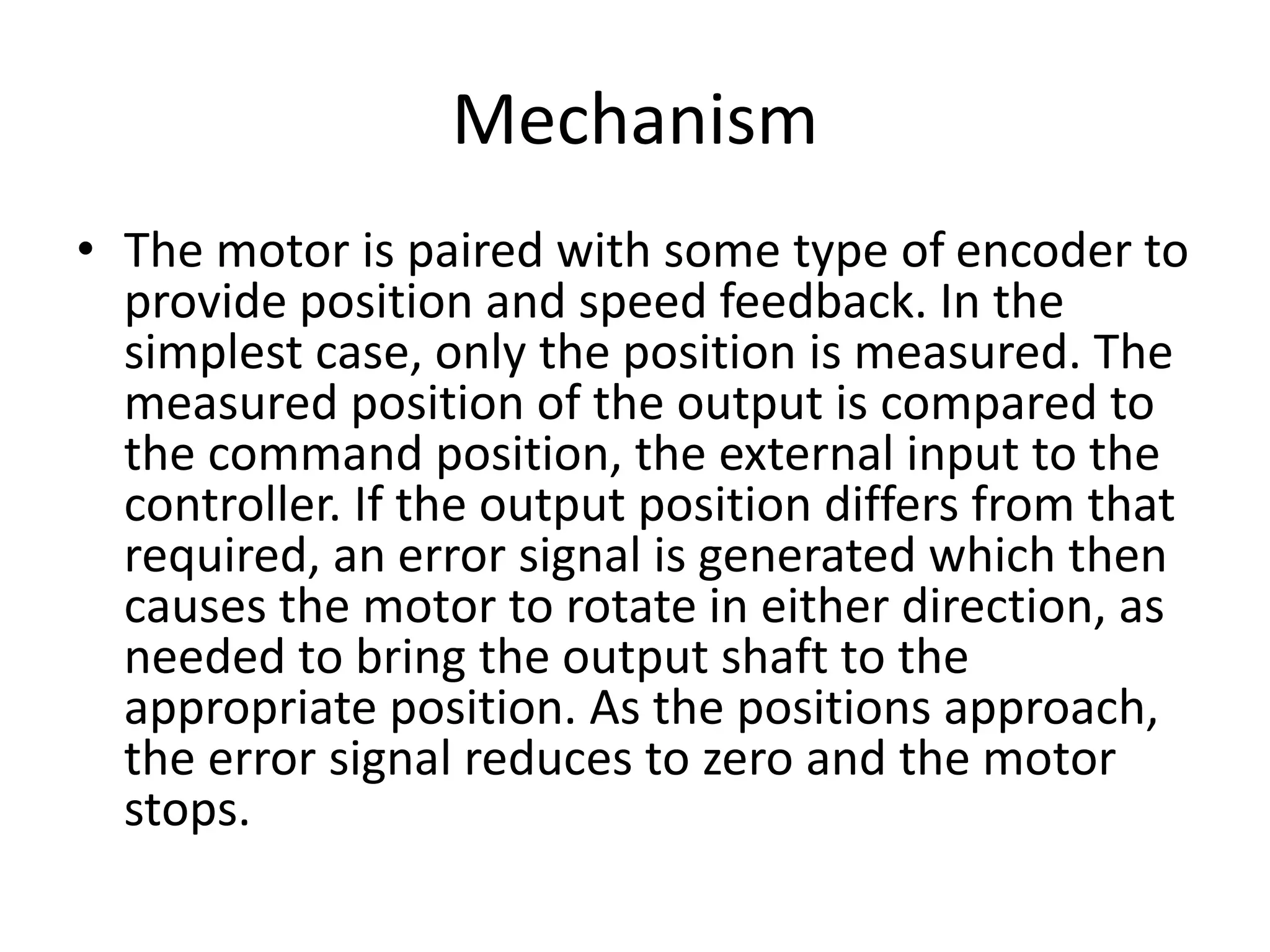 Dc servo motor | PPTX