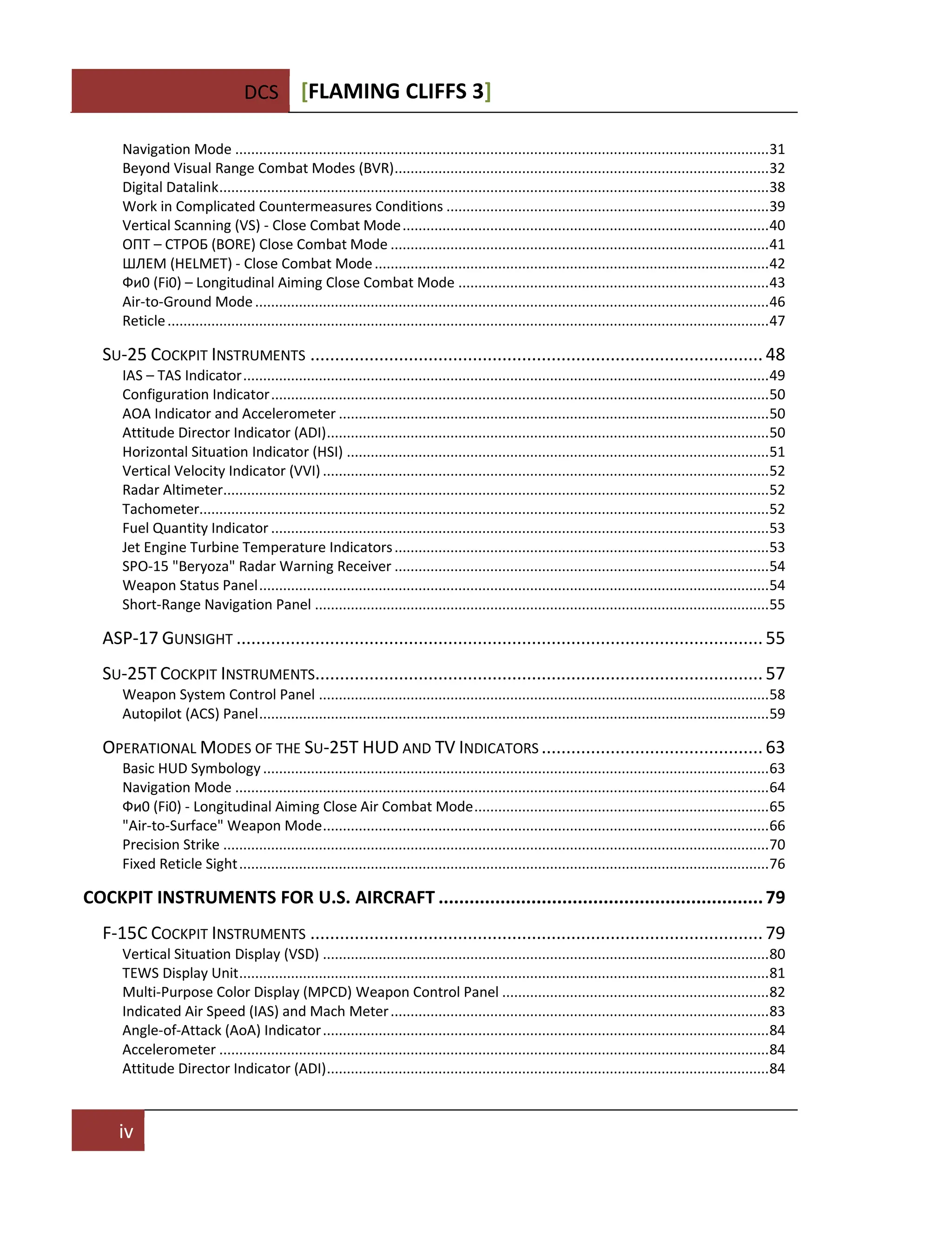 DCS FC3 Flight Manual EN.pdf | Arms & Ammunition | Sensitive Topics