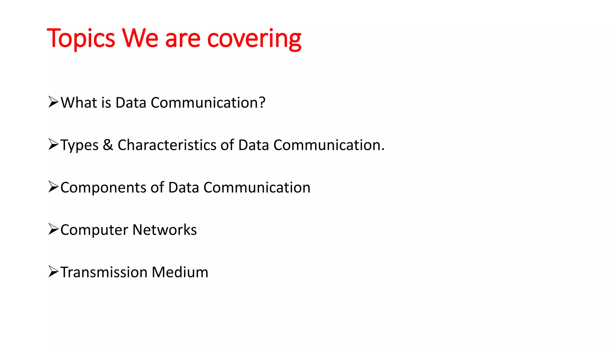 Basic of Data Communication | PPT