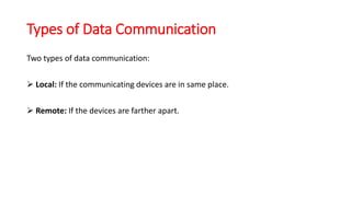 Basic of Data Communication | PPT