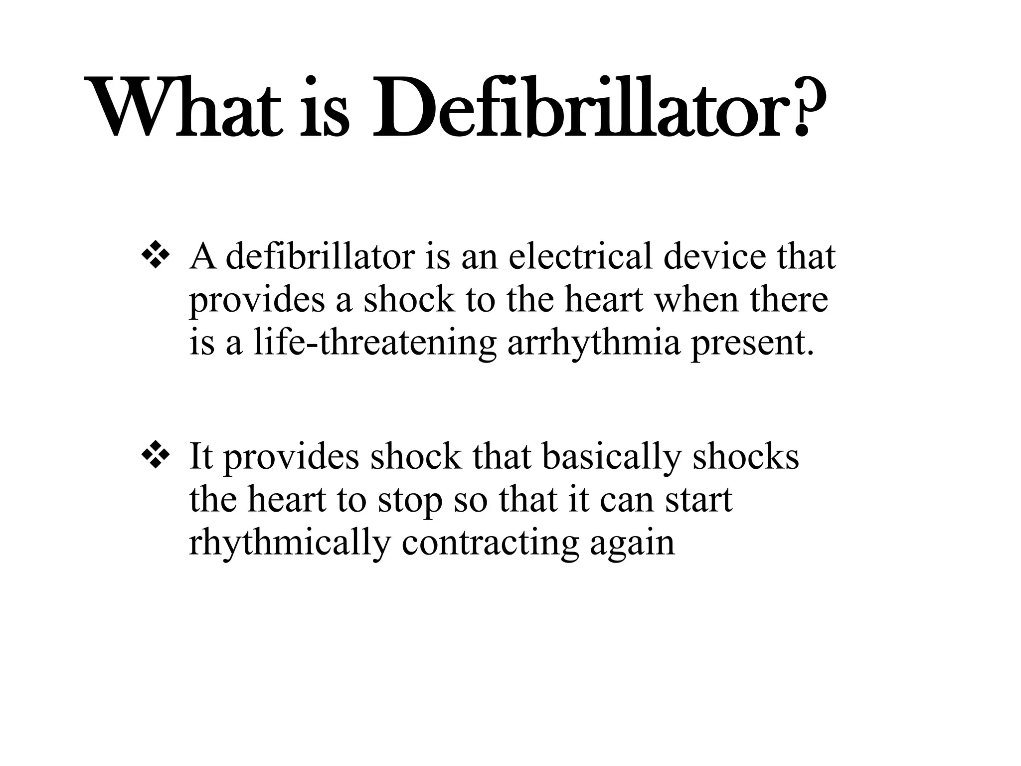 Defibrillator on job training dc shock ppt.pdf