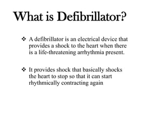 Defibrillator on job training dc shock ppt.pdf