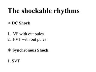 Defibrillator on job training dc shock ppt.pdf