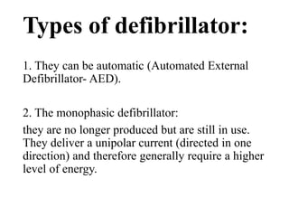 Defibrillator on job training dc shock ppt.pdf