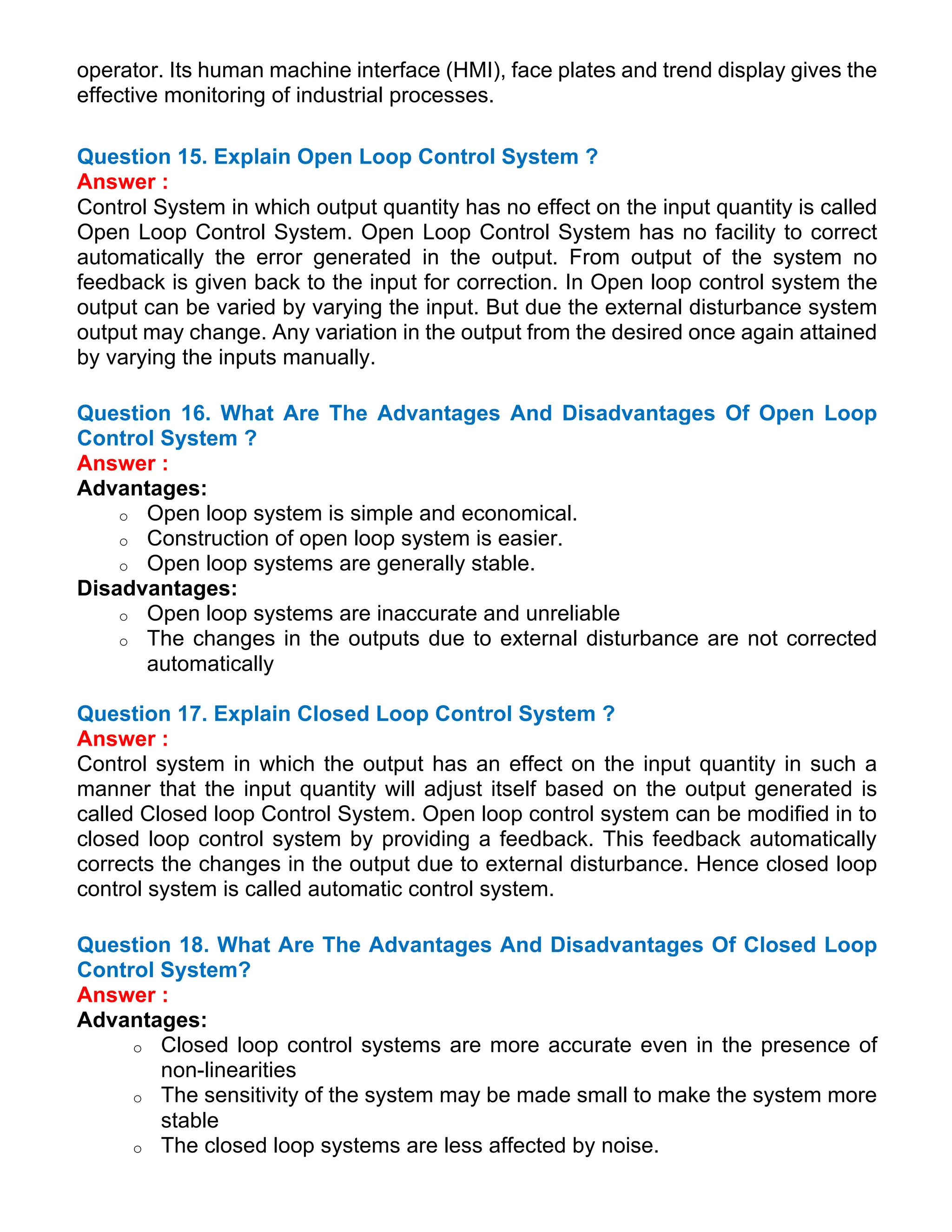 oil and gas DCS Interview Questions and Answers | PDF
