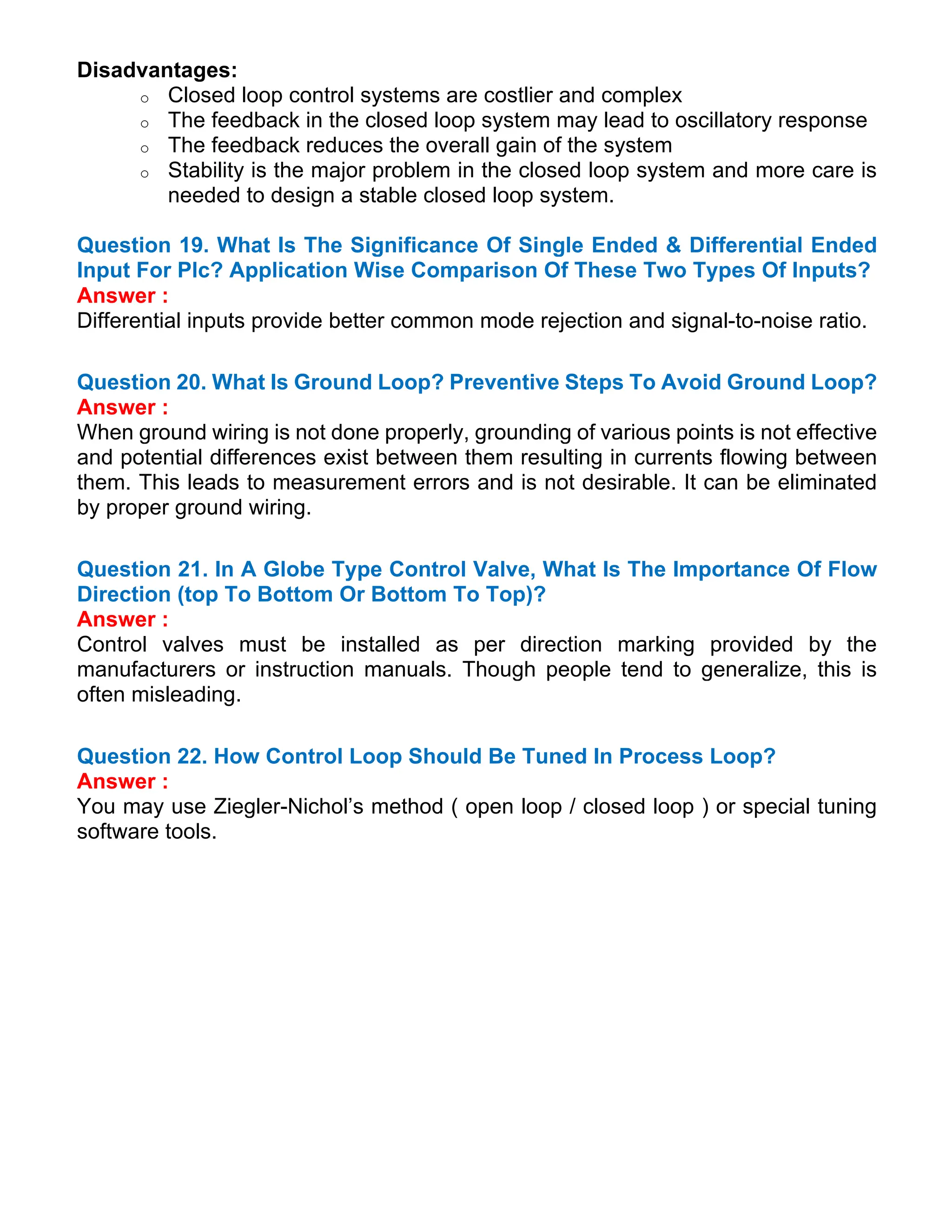 oil and gas DCS Interview Questions and Answers | PDF