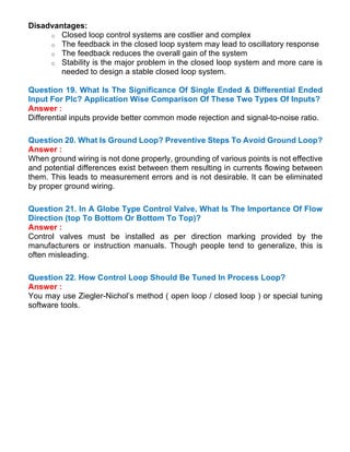 oil and gas DCS Interview Questions and Answers | PDF