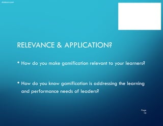 Gamification for Leadership Development | PDF | Web Conferencing ...