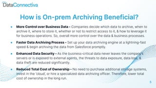 On-premise Data Archiving for Salesforce with DataConnectiva | PPT
