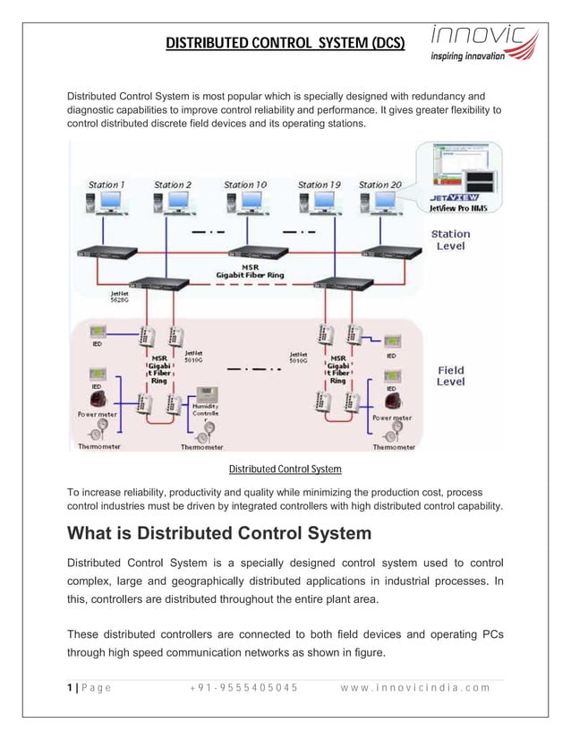 Distributed Control System (DCS) Notes | PDF