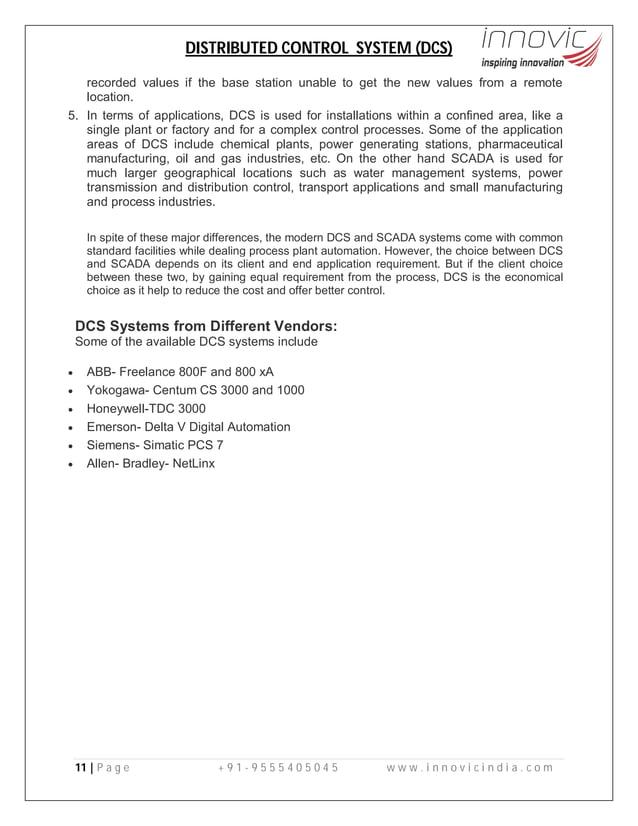 Distributed Control System Dcs Notes Pdf