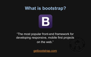 Improve theming with (Twitter) Bootstrap | PDF