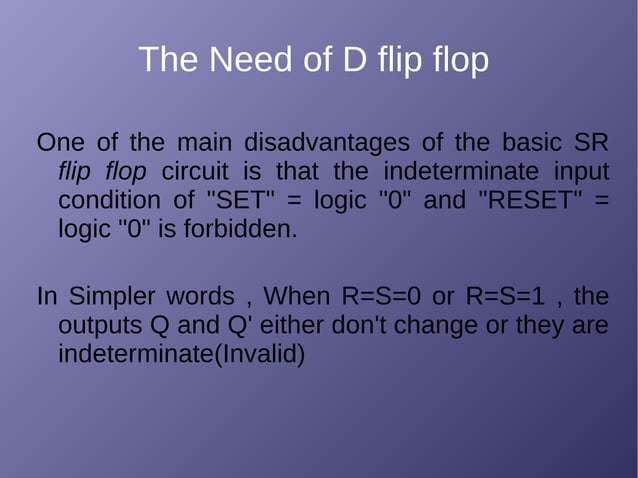 D Flip Flop | ODP