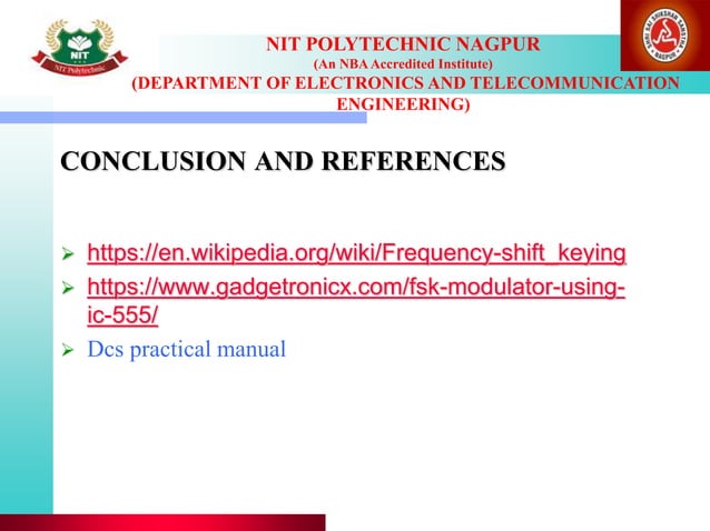 Build Circuit To Generate Fsk Frequency Shift Keying Pptx
