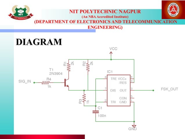 BUILD CIRCUIT TO GENERATE FSK FREQUENCY SHIFT KEYING.pptx