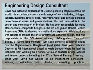 David Collings BSc CEng FICE personal career summary | PPT