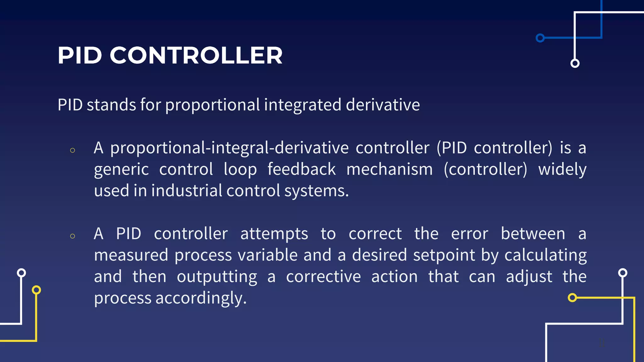 Simulation And Comparison Of P Pi Pid Controllers On Matlab Simulink Ppt 