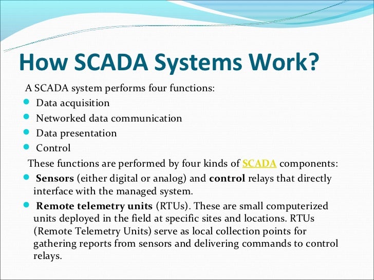 What Is Scada System Scada System Working Electrical Mega