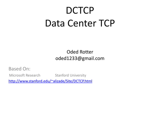 DCTcp | PDF
