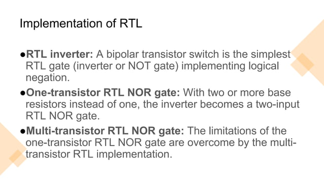 direct coupled transistor logic | PPTX | Computer Peripherals | Computing