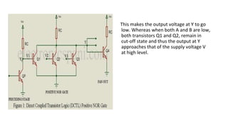 direct coupled transistor logic | PPTX