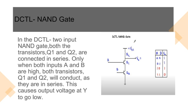 direct coupled transistor logic | PPTX | Computer Peripherals | Computing
