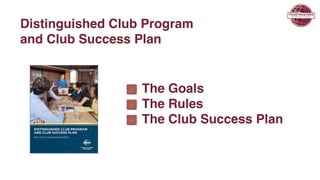 Toastmasters Distinguished Club Program | PDF