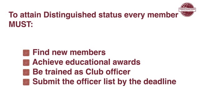 Toastmasters Distinguished Club Program | PDF | Education